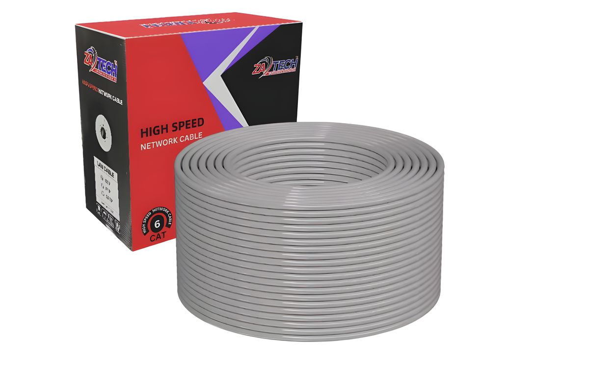 ZATECH Cat6 FTP Full Copper Cable - 305 Meters, 0.4mm -ZA-CAT6-305M-FC0 ...