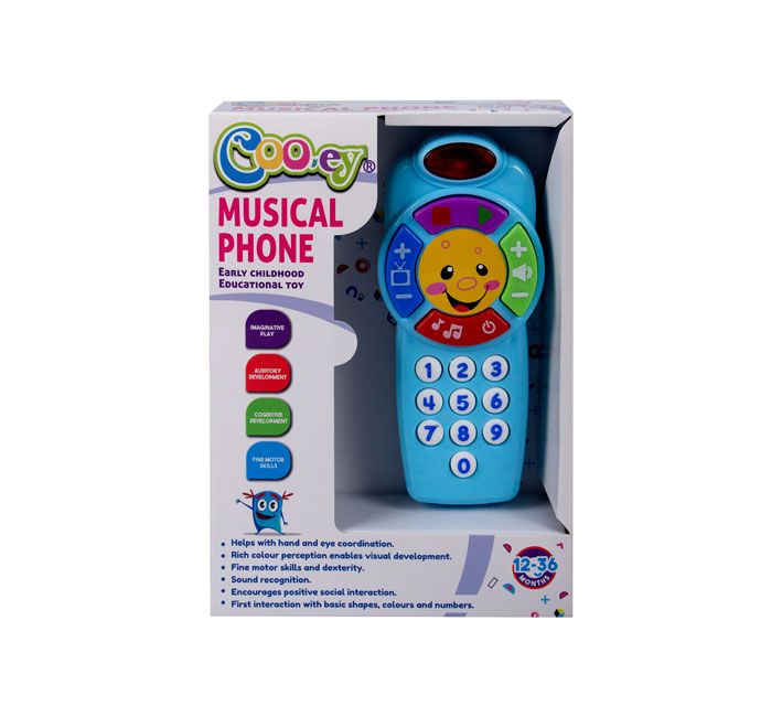 Educational Toy - Musical Phone - BPA-Free Plastic - Blue - 2 Pack ...