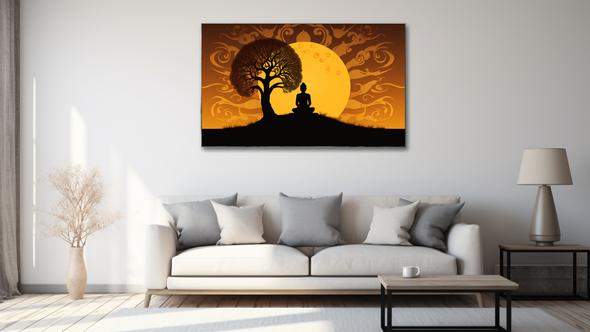 Canvas Wall Art - Bodhi Tree Abstract - HD0449 | Shop Today. Get it ...