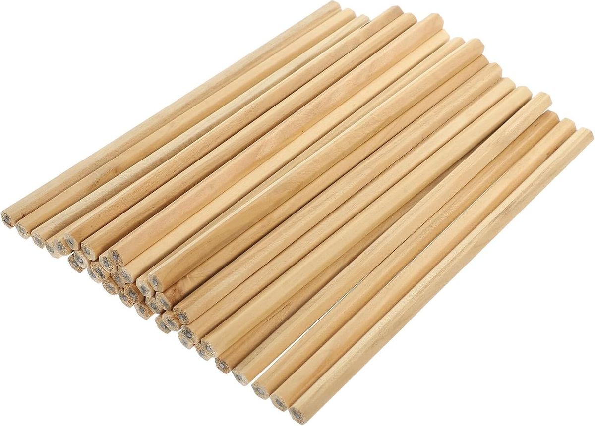100pcs Wooden Hb Pencils Hexagonal Eco-friendly Non-breaking Lead ...