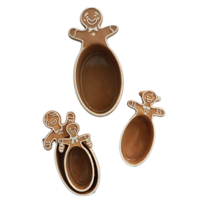 Gingerbread Family of Four Ceramic Measuring Bowls | Shop Today. Get it ...