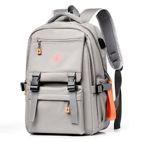 Large Capacity Student Backpack - Men's Outdoor Travel Backpack - Gray ...