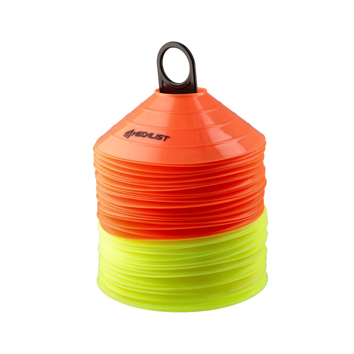 Medalist Disc Cones for Agility Training - 50 Pack - Orange / Yellow ...