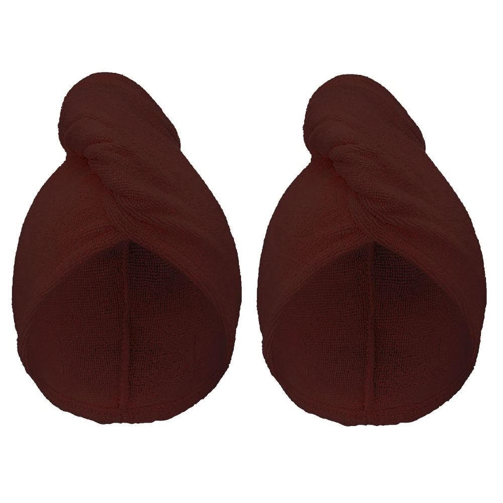 Wonder Towel Terry Collection 2Pk Microfibre Hair Wrap Turban Brown ... Wonder Towel Terry Collection 2Pk Microfibre Hair Wrap Turban Brown ...