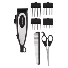 Essentials Soft Grip Hair Clipper Trimmer Corded Grooming Kit | Shop ...