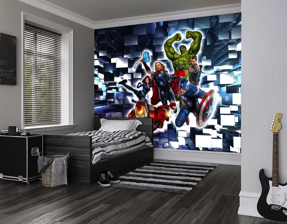 Children Room Wallpaper Mural Comic Characters | Shop Today. Get it ...
