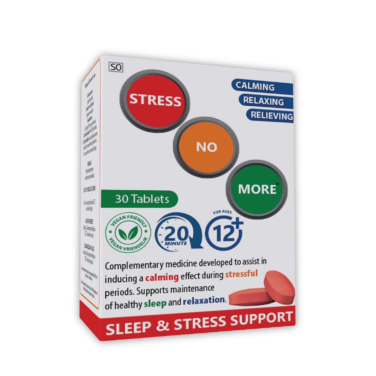 StressNoMore - Stress, Anxiety, Sleeplesness, Tension (30 Tablets ...