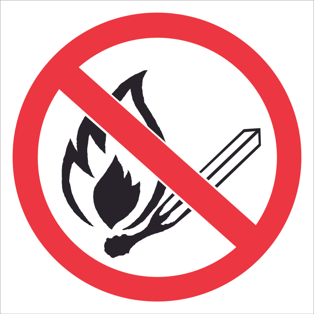 Fire and Open Flames Prohibited Sign | Shop Today. Get it Tomorrow ...