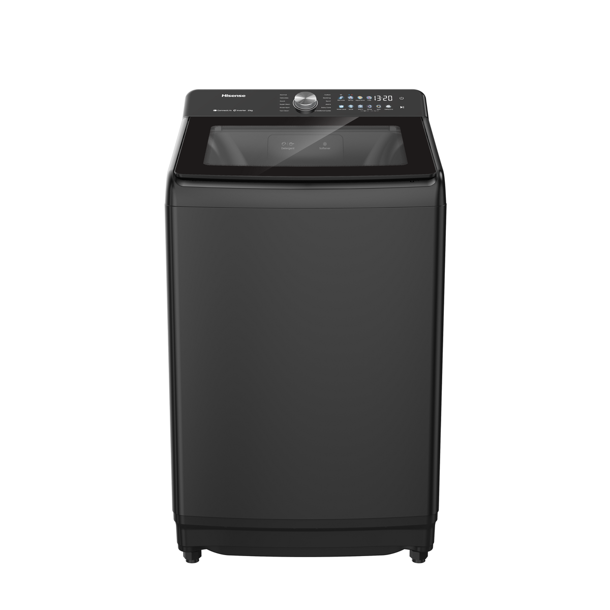 Hisense 21Kg Smart Top Loader Washing Machine with Inverter-Premium Black | Shop Today. Get it ...