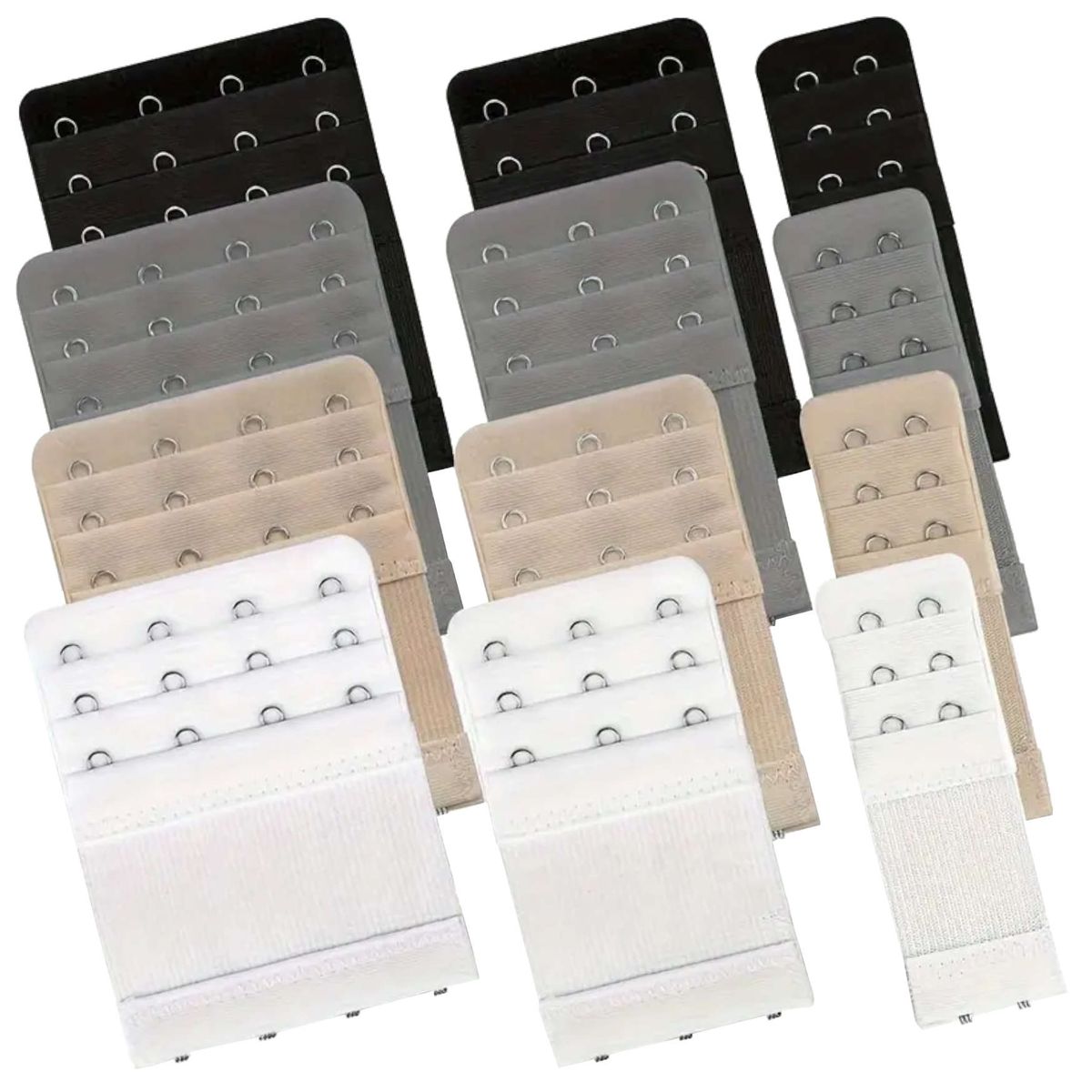 Bra Extenders - Pack of 12 - White, Black, Beige, Grey | Shop Today ...