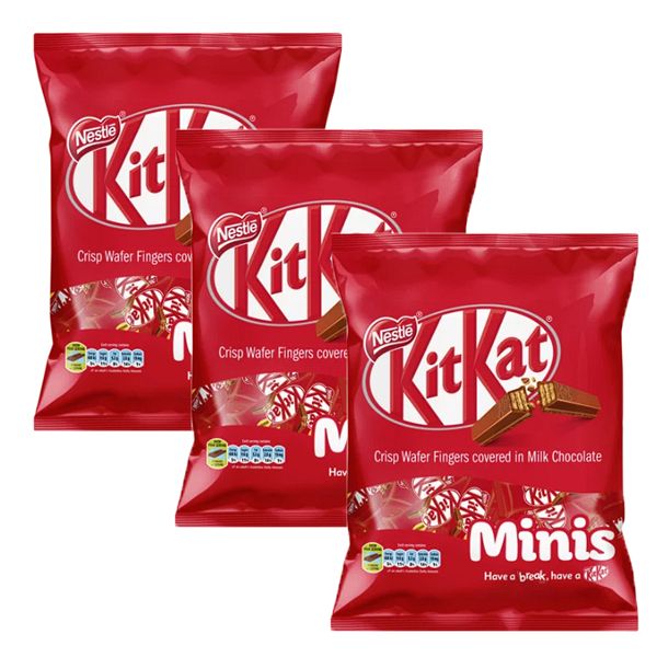 Nestl KitKat Mini Chocolate Bars - 3 x 180 Gr Bags | Shop Today. Get it ...