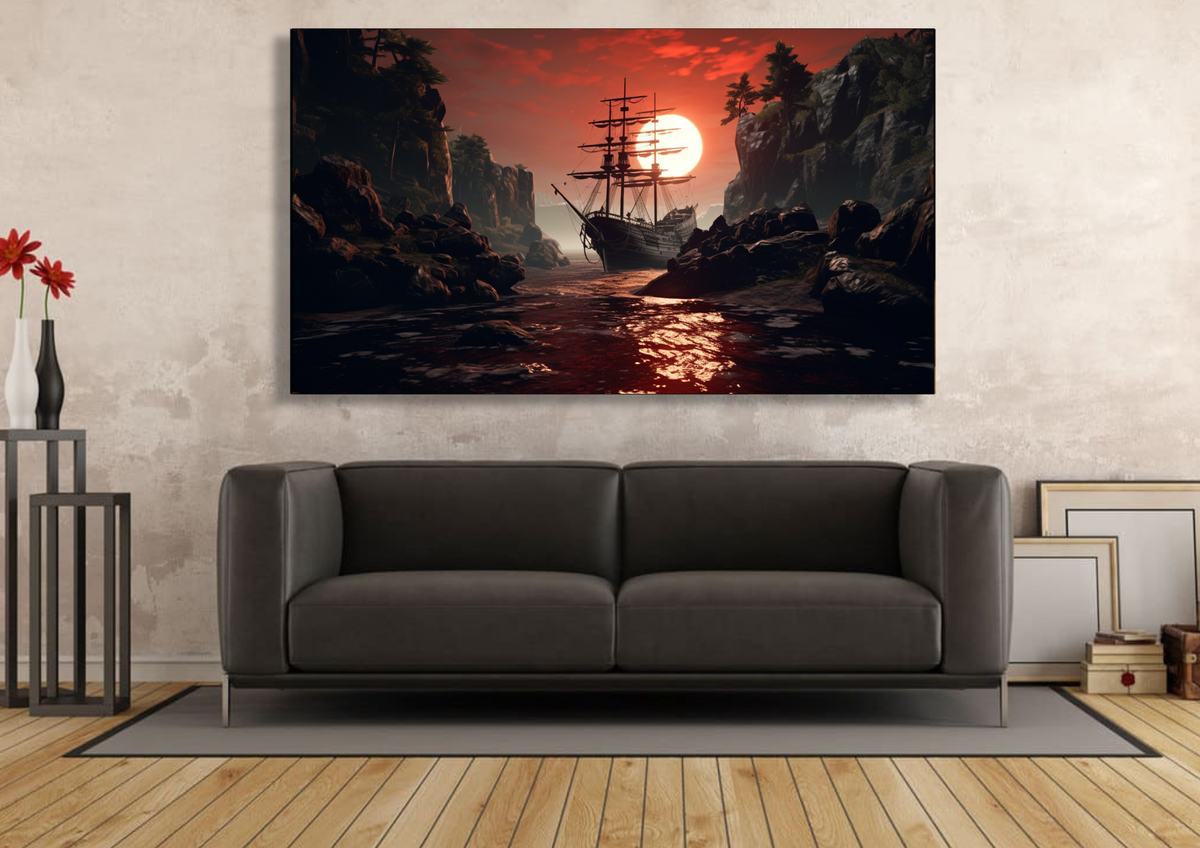 Canvas Wall Art - Cursed Pirate Ship Abstract -IM0186 | Shop Today. Get ...
