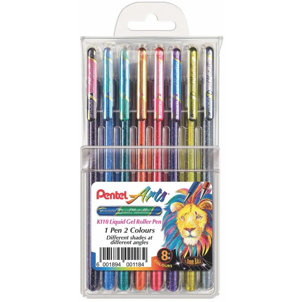 Pentel Dual Metallic Gel Pen (Set Of 8) | Shop Today. Get it Tomorrow ...
