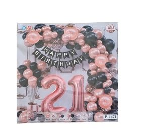 Pink 21st birthday Balloon Garland | Shop Today. Get it Tomorrow ...
