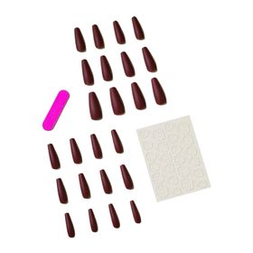 24 Piece Plain Stick On Nail Set | Shop Today. Get it Tomorrow ...