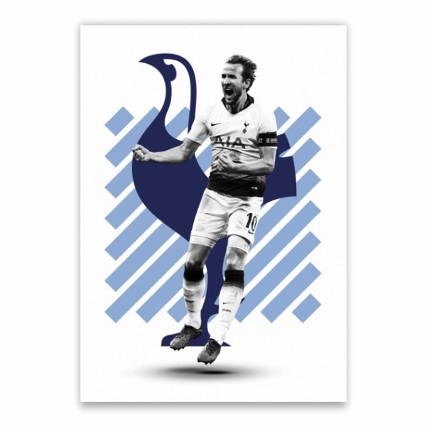 Harry Kane Tottenham Logo Poster - A1 | Shop Today. Get it Tomorrow ...
