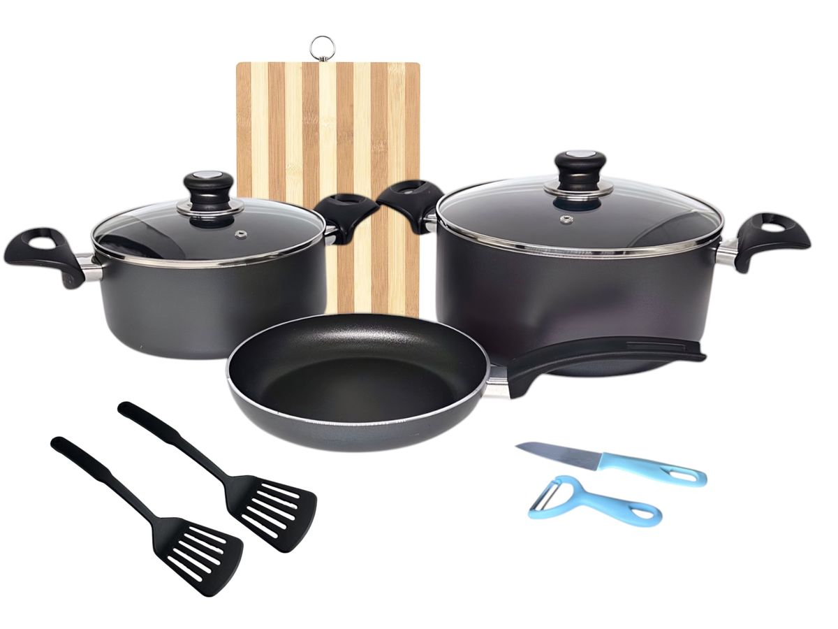 Global Aluminium Non-Stick 7 Piece Cookware Set | Shop Today. Get it ...