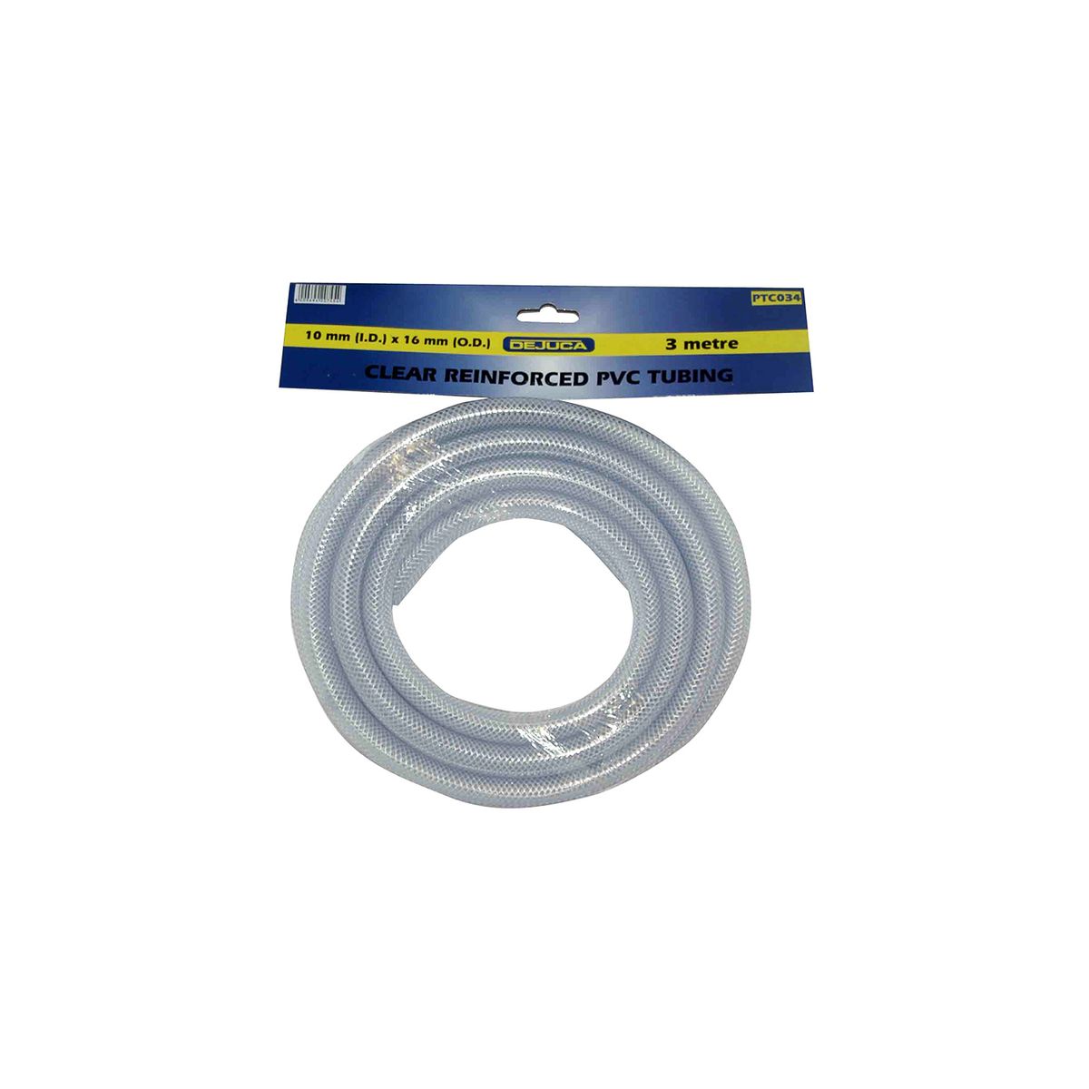 Dejuca - Clear Reinforced PVC Tubing - 10mm x 16mm - 3m - 6 Pack | Shop ...