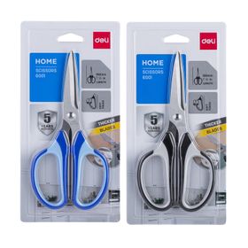 Deli soft contoured shape Scissors 190mm Black & Blue, large handle ...