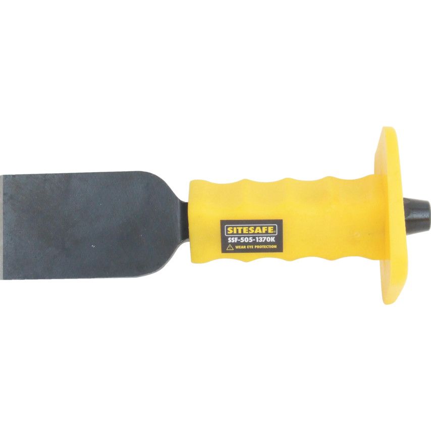 9 Inch x 2.1/4 Inch Contractor Electrician Floor Chisel with Gaurd ...