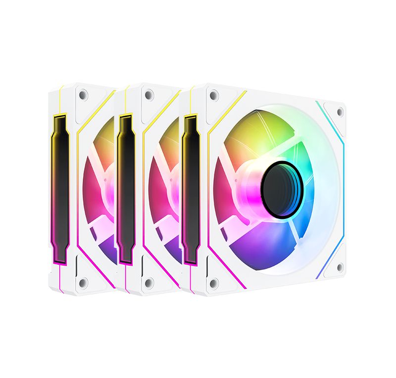 Prism 120mm 3-pack Mute ARGB Synchronous PWM Speed Control Chassis Fans ...