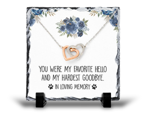 My Favourite Hello and My Hardest Goodbye Pet Dog Memorial Gift vRock ...