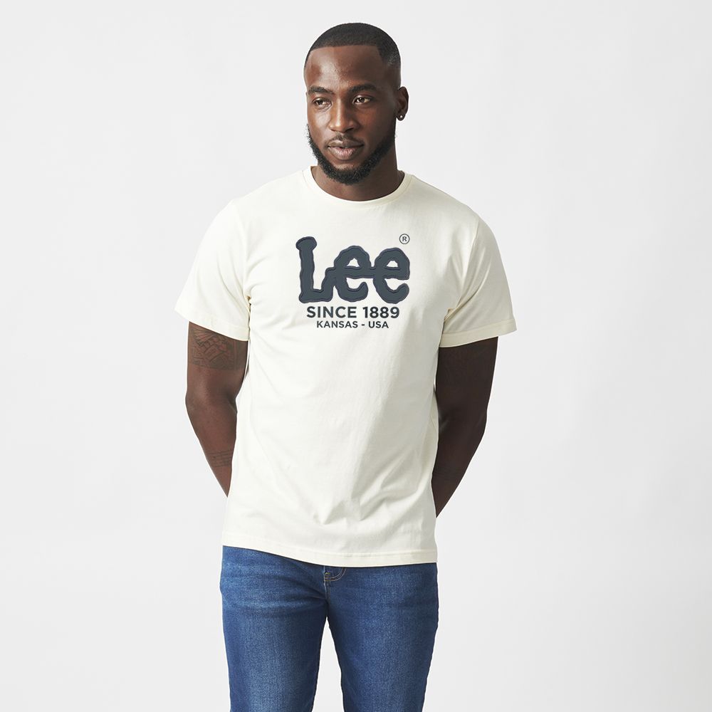 Lee - Mens Gel Outline Logo Tee | Shop Today. Get it Tomorrow ...