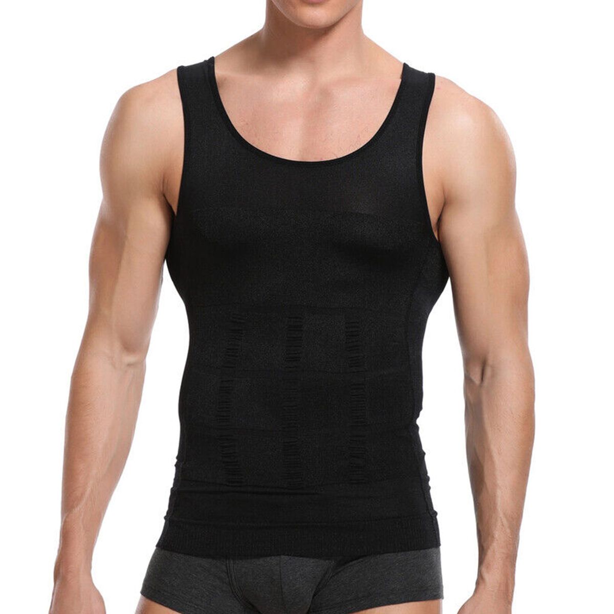 Man Slimming Body Shaper Vest Tummy Compression Underwear | Shop Today ...