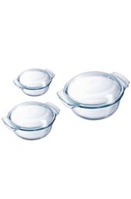 Glass Round Casserole Dish Set Of 3 | Shop Today. Get it Tomorrow ...