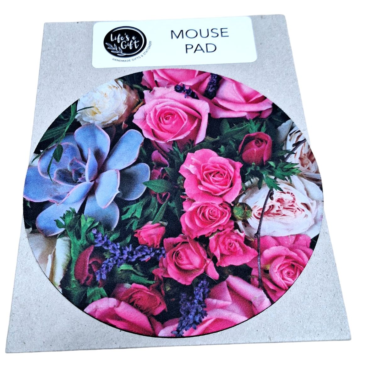Round Mouse Pad - Succulent Plant and Roses | Shop Today. Get it ...