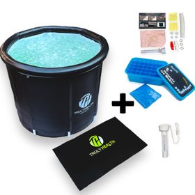 Trulyhealth Full Set Portable Ice Bath with Snowva (80 Ice-Cube Maker ...
