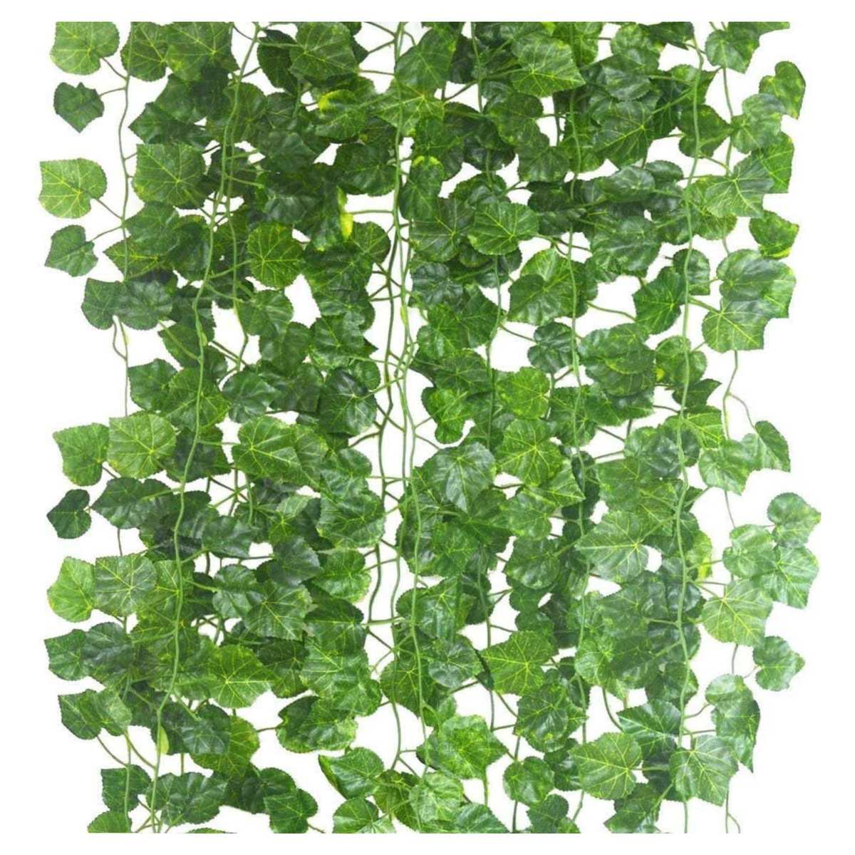 220cm 24 Strands Artificial Green Fake Grape Vine Leaves Wall&Hanging ...