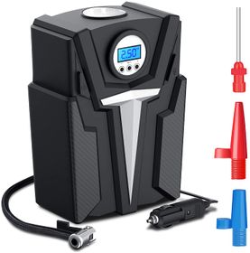 Premium Portable Digital 12V DC Car Tyre Pump with Emergency Light ...