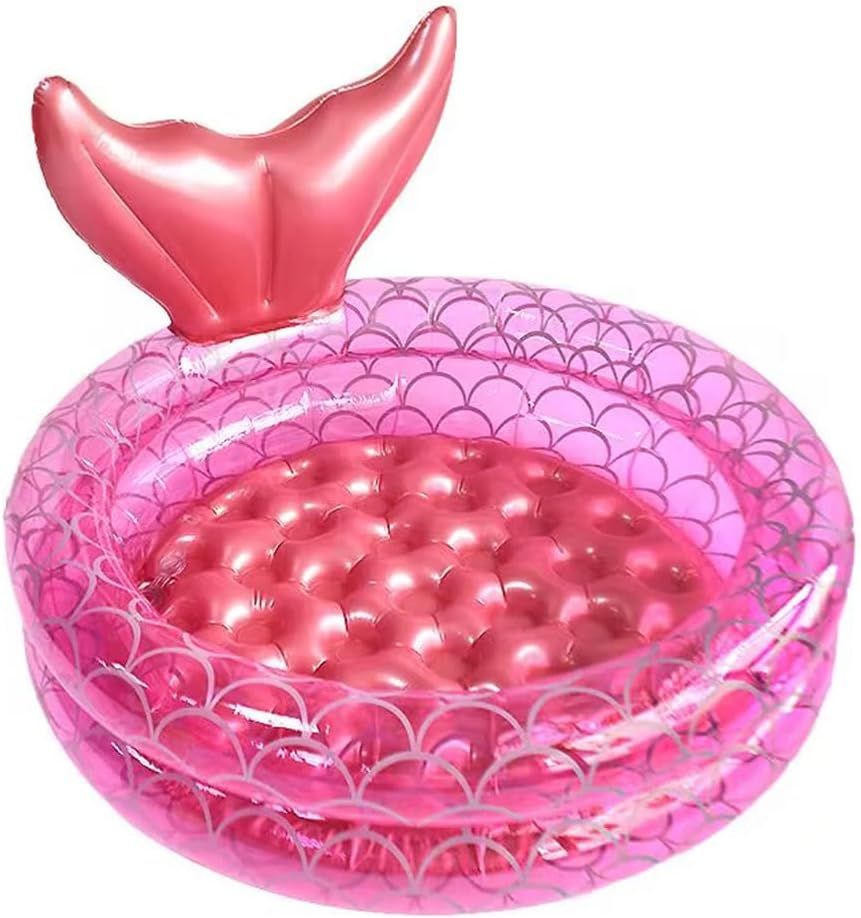 Pink Inflatable Kiddie Mermaid Pool - 90cm | Shop Today. Get it ...