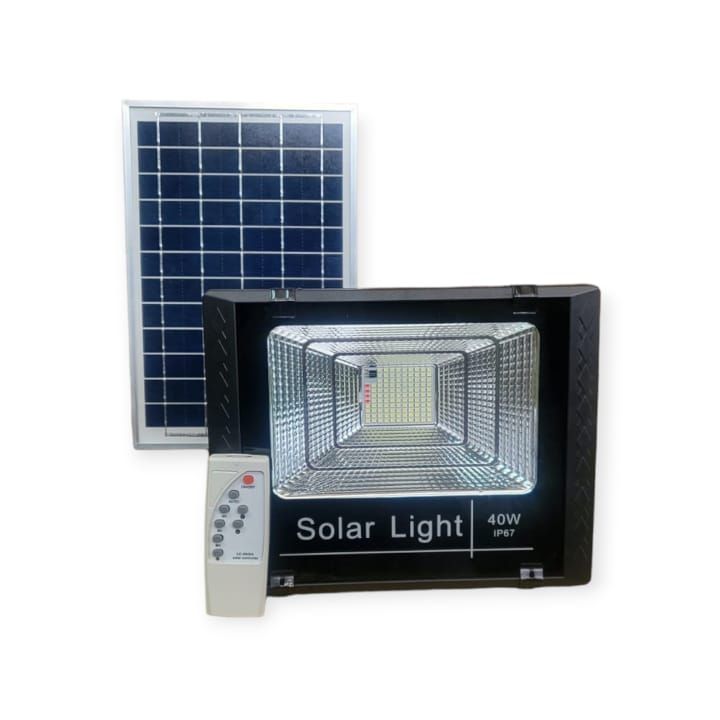 Solar Powered Flood Light With Time Switch And Remote Control | Shop ...