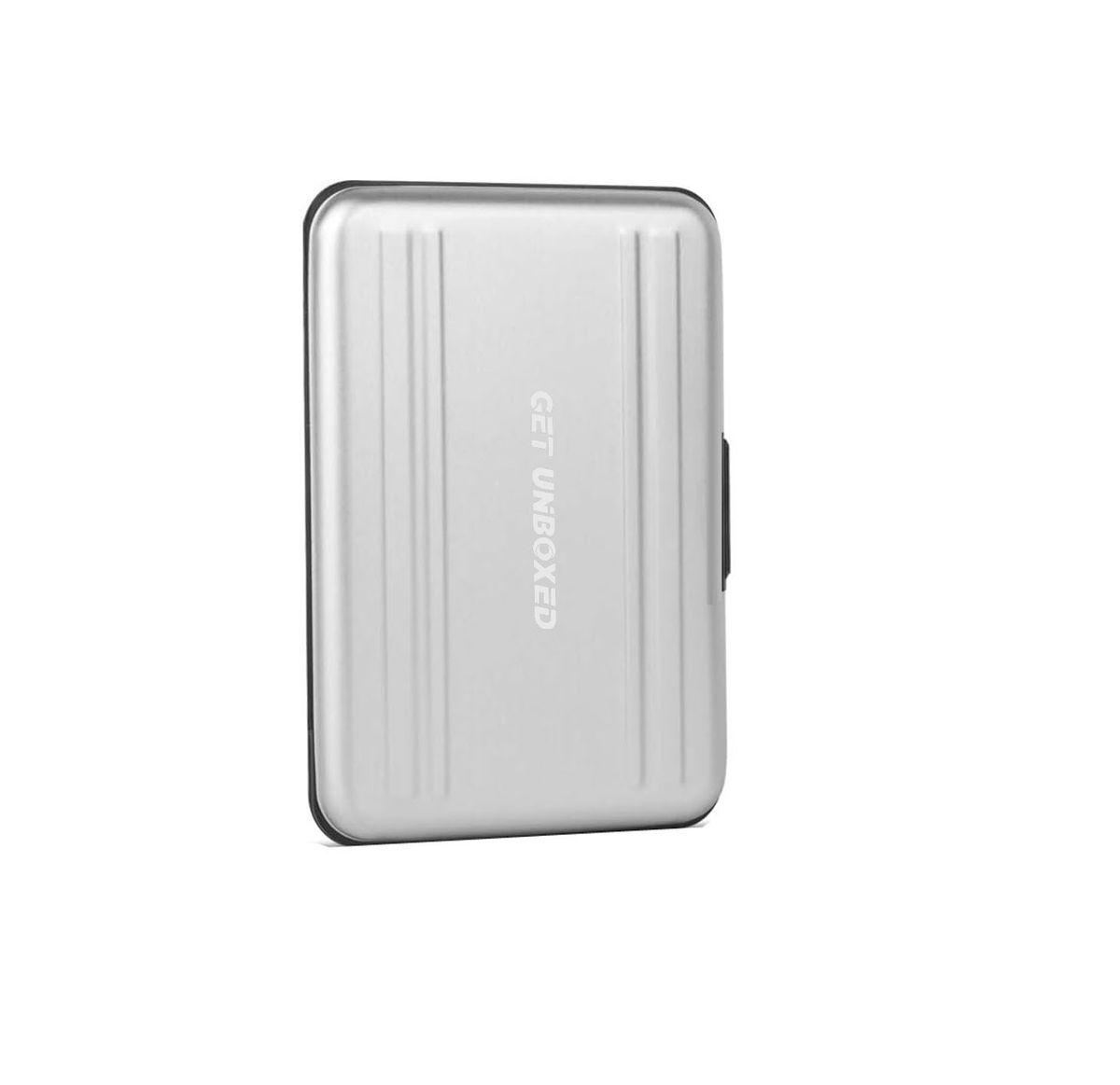 GET UNBOXED Memory Card Storage Box Aluminum Shock Resistant Carrying ...