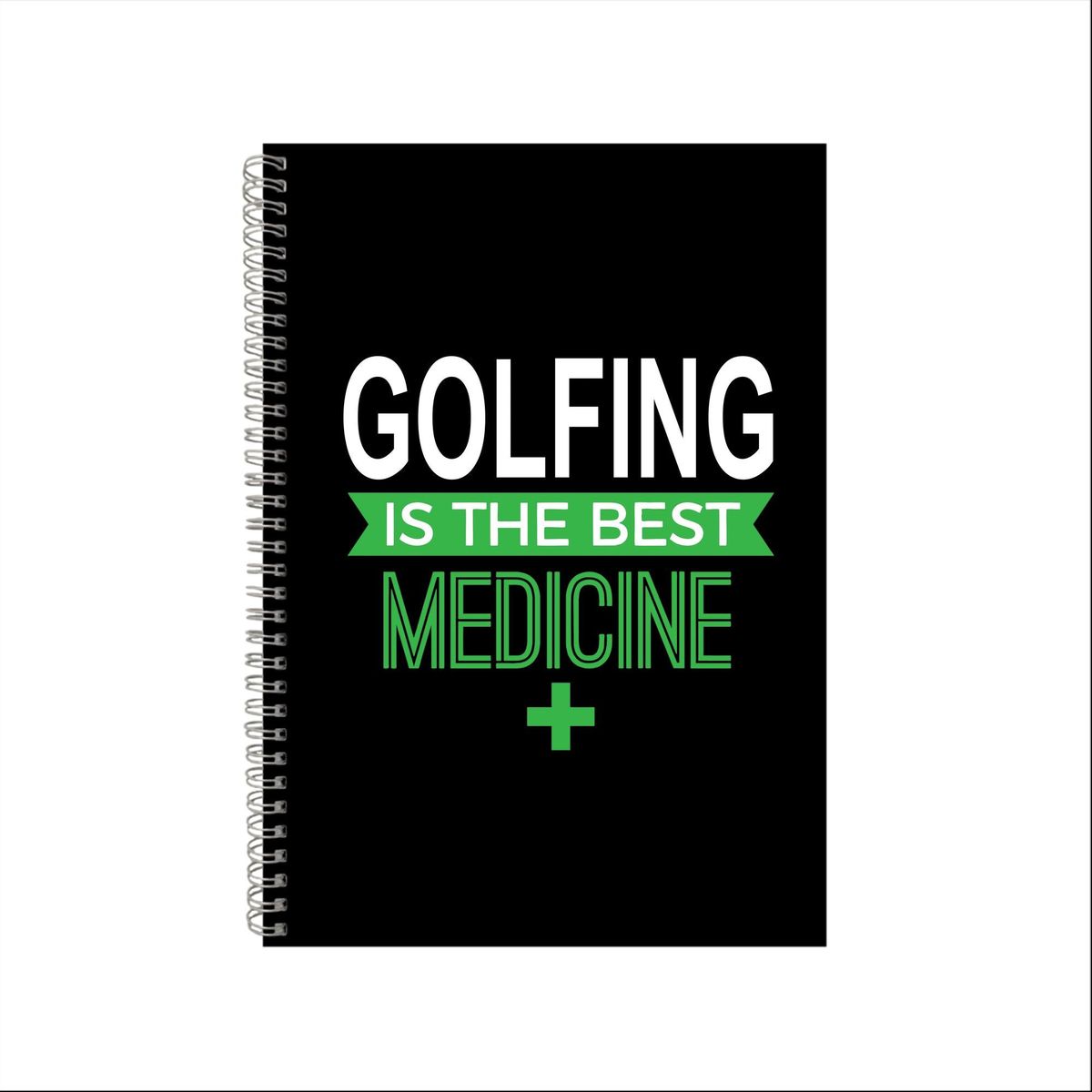 Golfing Wire Bound Notebook Golfer Gift Idea Writing Books A4 Notepad ...