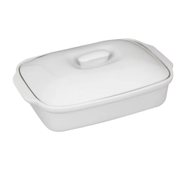 White Ceramic Rectangular Casserole Dish - 31 cm | Shop Today. Get it ...