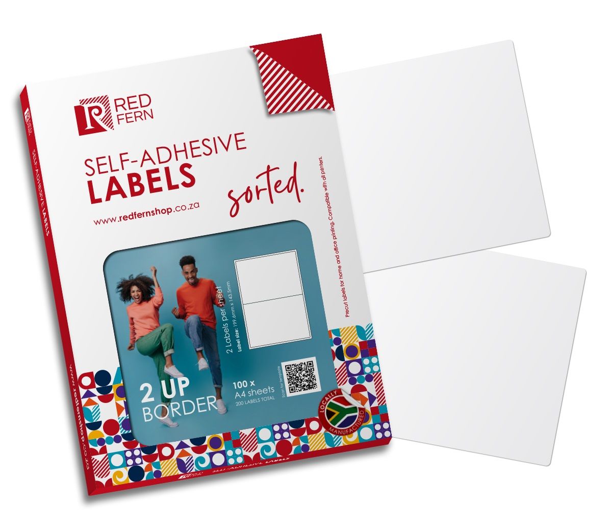 Redfern Bordered 2up Self Adhesive A4 Labels 10 Sheets | Shop Today ...