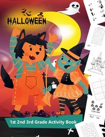 Halloween 1st 2nd 3rd Grade Activity Book: I Spy, Mazes, Coloring ...
