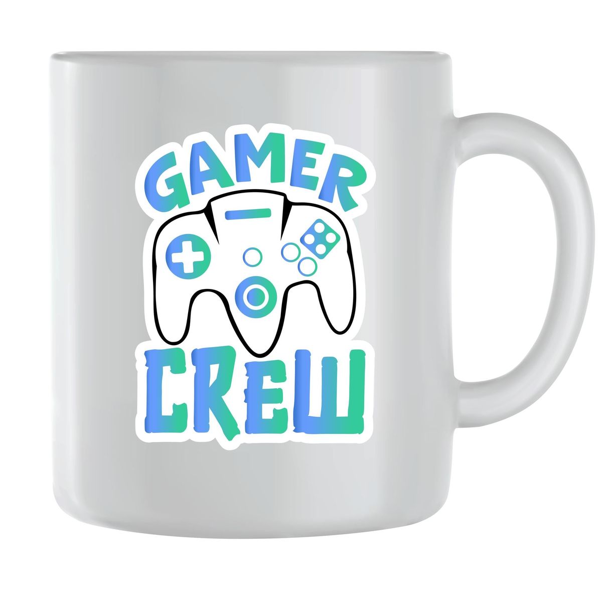 Gamer Crew2 Coffee Mugs for Men Women Gaming Graphic Design Cups ...