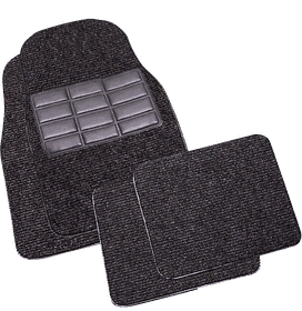 Car Ribbed Charcoal Mat Set - 4 Pce | Shop Today. Get it Tomorrow ...