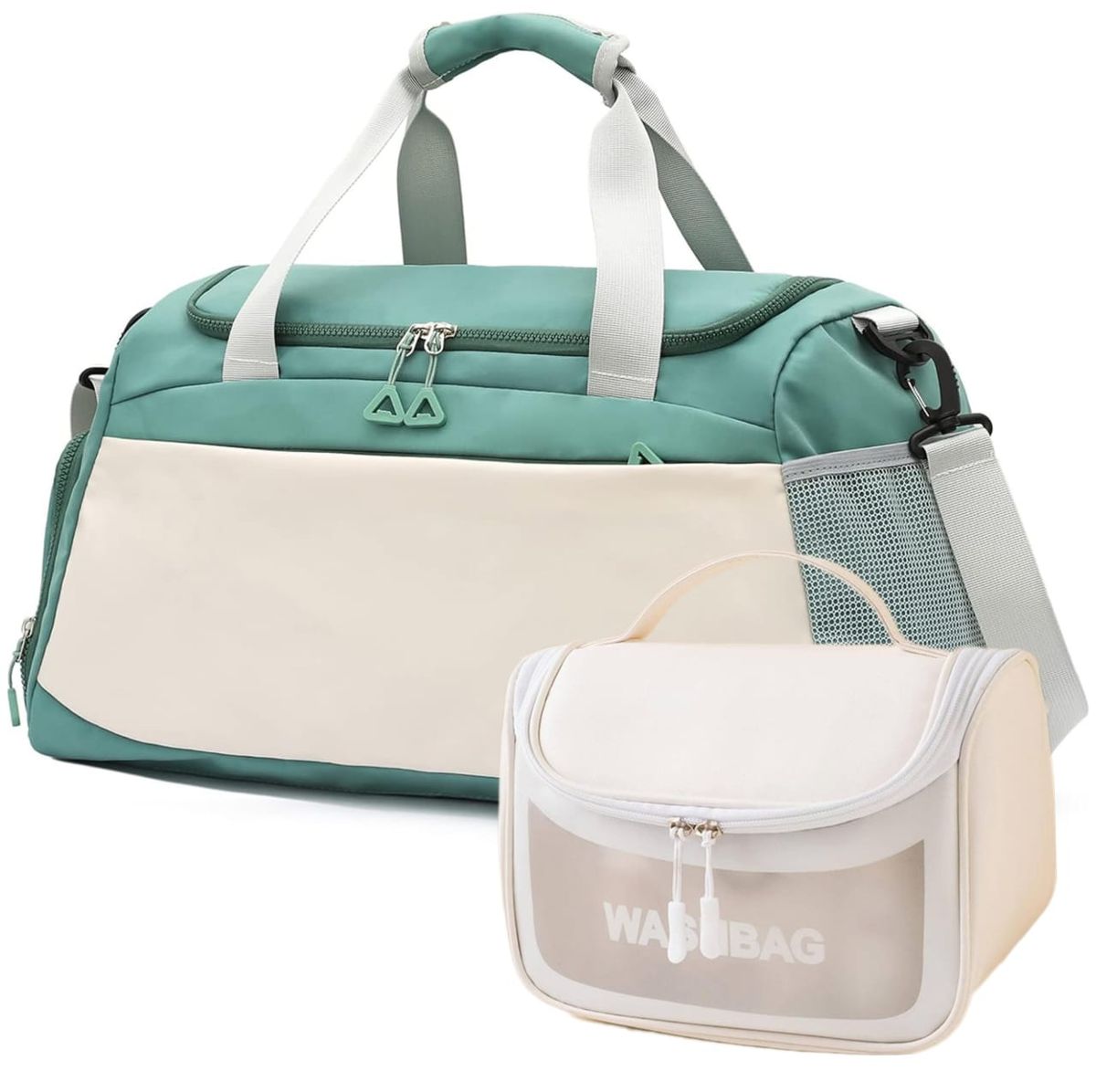 Fashionable Sports Gym Travel Duffel Bag with Toiletry Bag | Shop Today ...