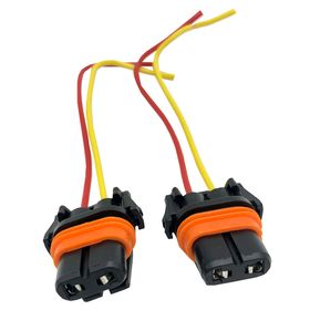 2 Piece 9006 12V Socket Plug In Car Light Bulb Wiring Extension Adapter ...