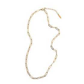 Jane Fields Paperclip Chain Necklace 16 Inch Gold Shop Today