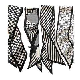 Black and White Hair/Neck Accessory Scarves | Shop Today. Get it ...