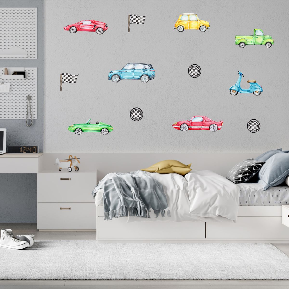 Watercolour Modern Cars Wall Stickers | Shop Today. Get it Tomorrow ...