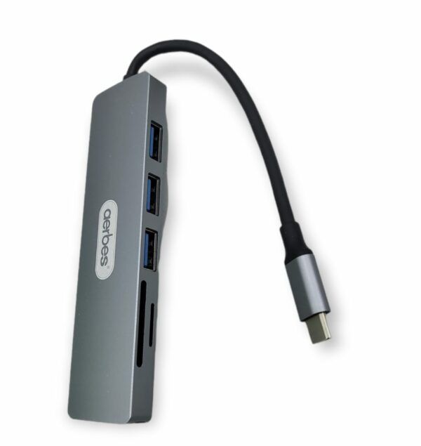 AB-E984 Type C Hub 6 in 1 with Card Reader & HDMI Slot | Shop Today ...