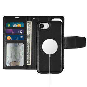 Hanman Flip Case Compatible with iPhone 16e Miro MagSafe Wallet Cover ...