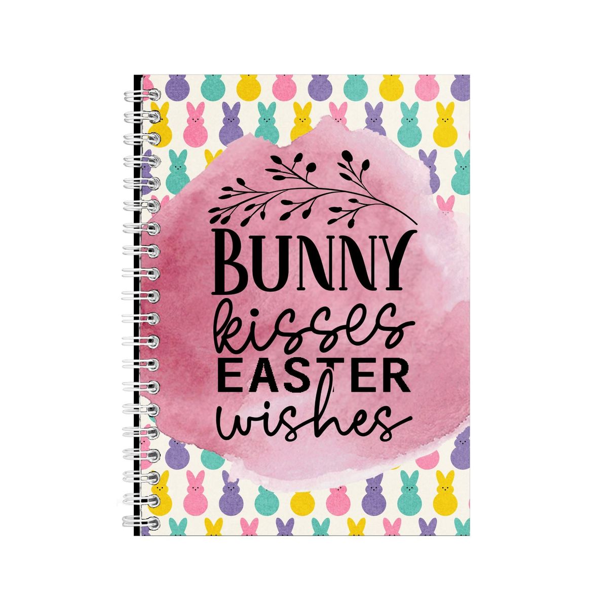 Wishes A5 Notebook Spiral Lined Easter Graphic Design Notepad Present ...